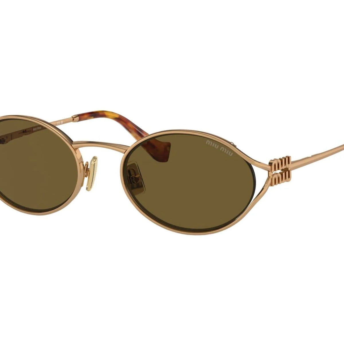 Miu Miu oval frame gold sunglasses – Chris Optics
