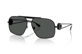 Versace Black Metal Frame Pilot style Sunglasses – Chris Optics