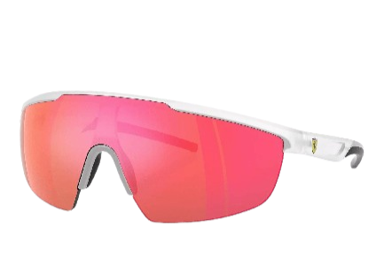 Ferrari Scuderia Opal Grey Frame with Red Gold Mirror Sunglasses ...